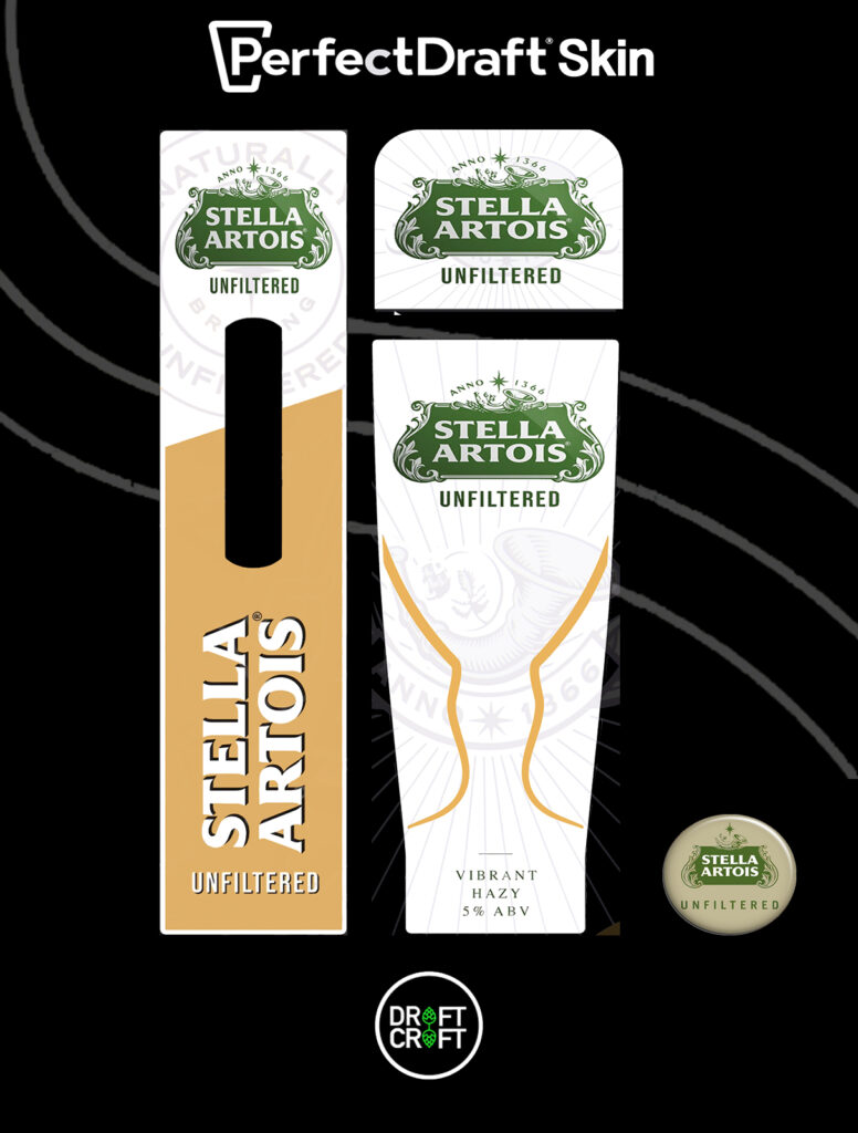 Stella unfiltered2 perfect draft skin